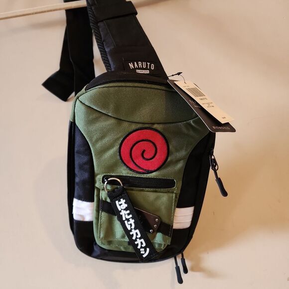 Naruto | Bags | Narutokakashi Sling Backpack Mimi Green And Black ...